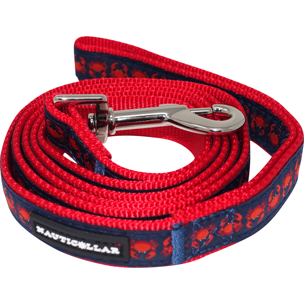 Crab Nylon Ribbon Dog Leash – Nauticollar