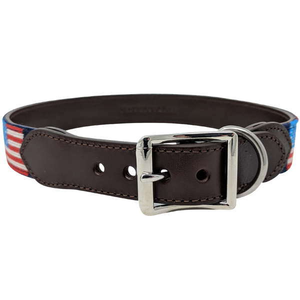 American Flag Needlepoint Dog Collar – Nauticollar